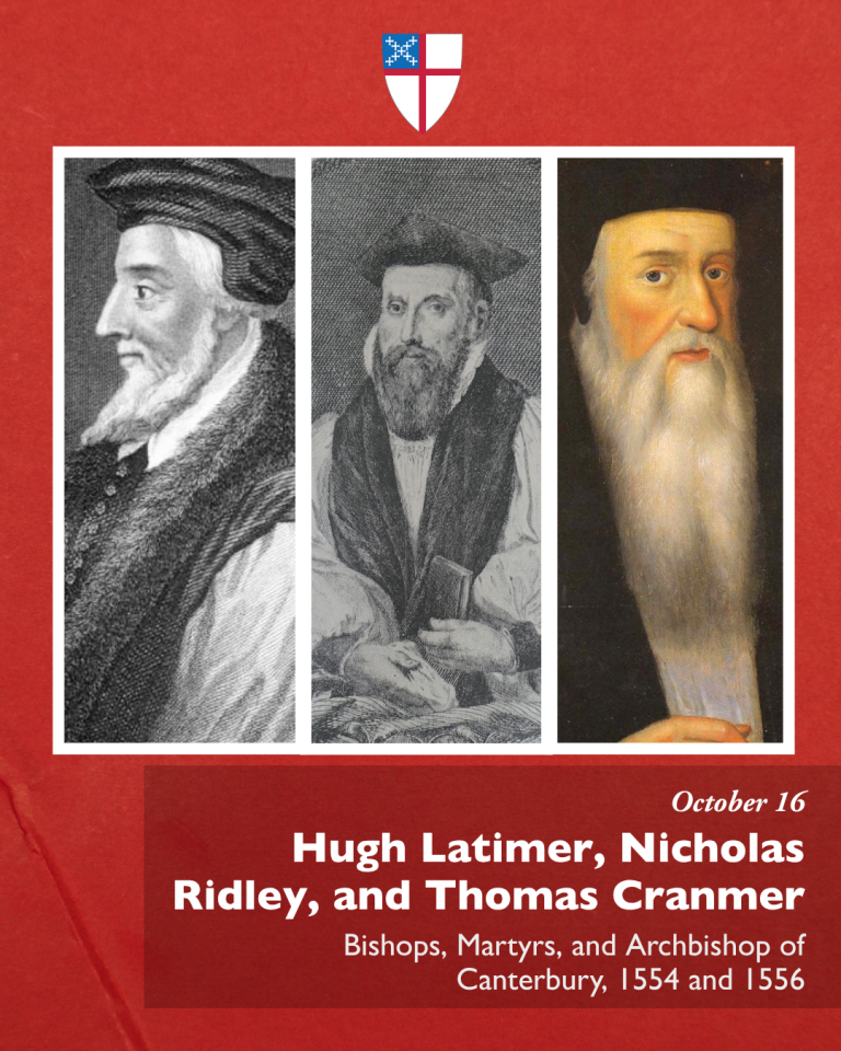 Hugh Latimer and Nicholas Ridley, Bishops and Martyrs, 1555 and Thomas ...