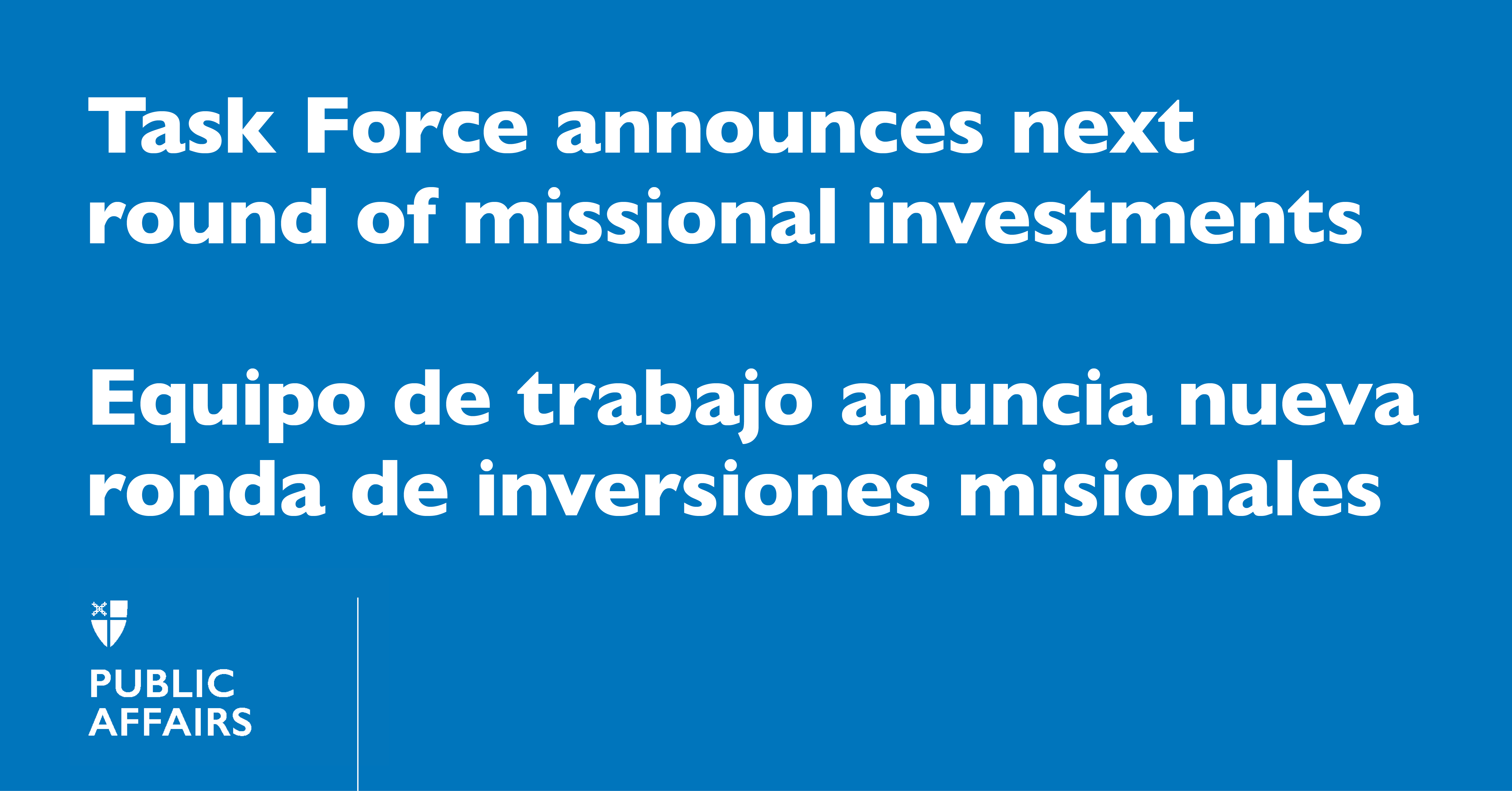 Task Force announces next round of missional investments – The ...
