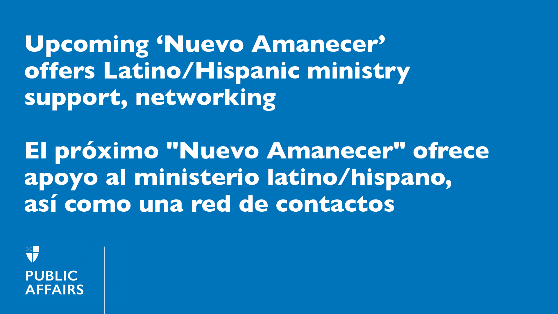 Upcoming ‘Nuevo Amanecer’ offers Latino/Hispanic ministry support, networking – The Episcopal Church