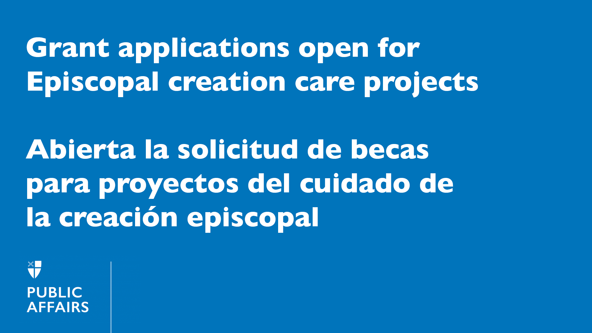 Grant applications open for Episcopal creation care projects – The ...