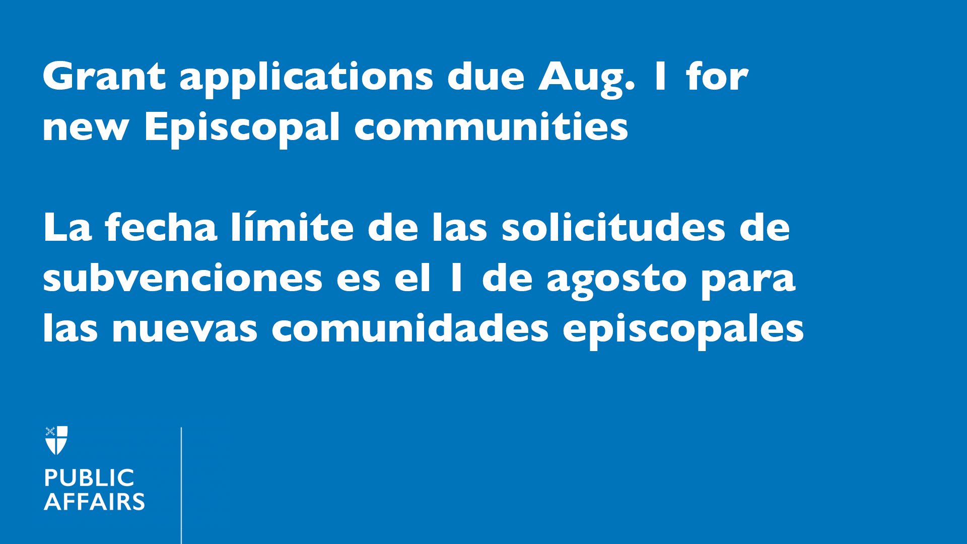 Grant applications due Aug. 1 for new Episcopal communities – The ...