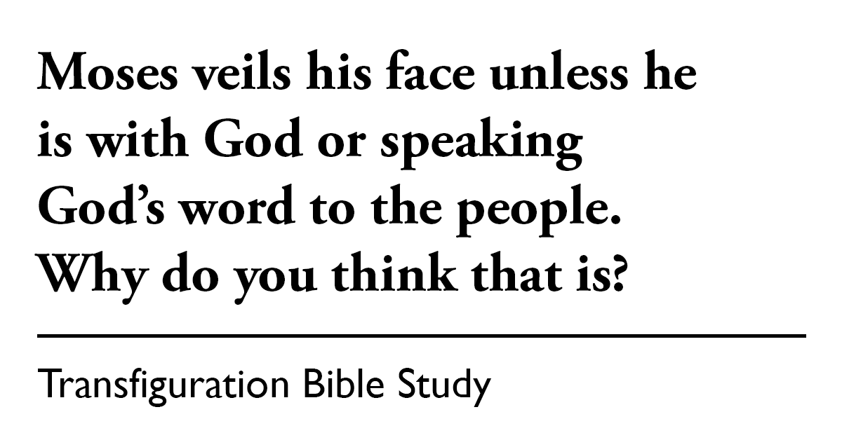 Bible Study: Transfiguration – August 6, 2023 – The Episcopal Church