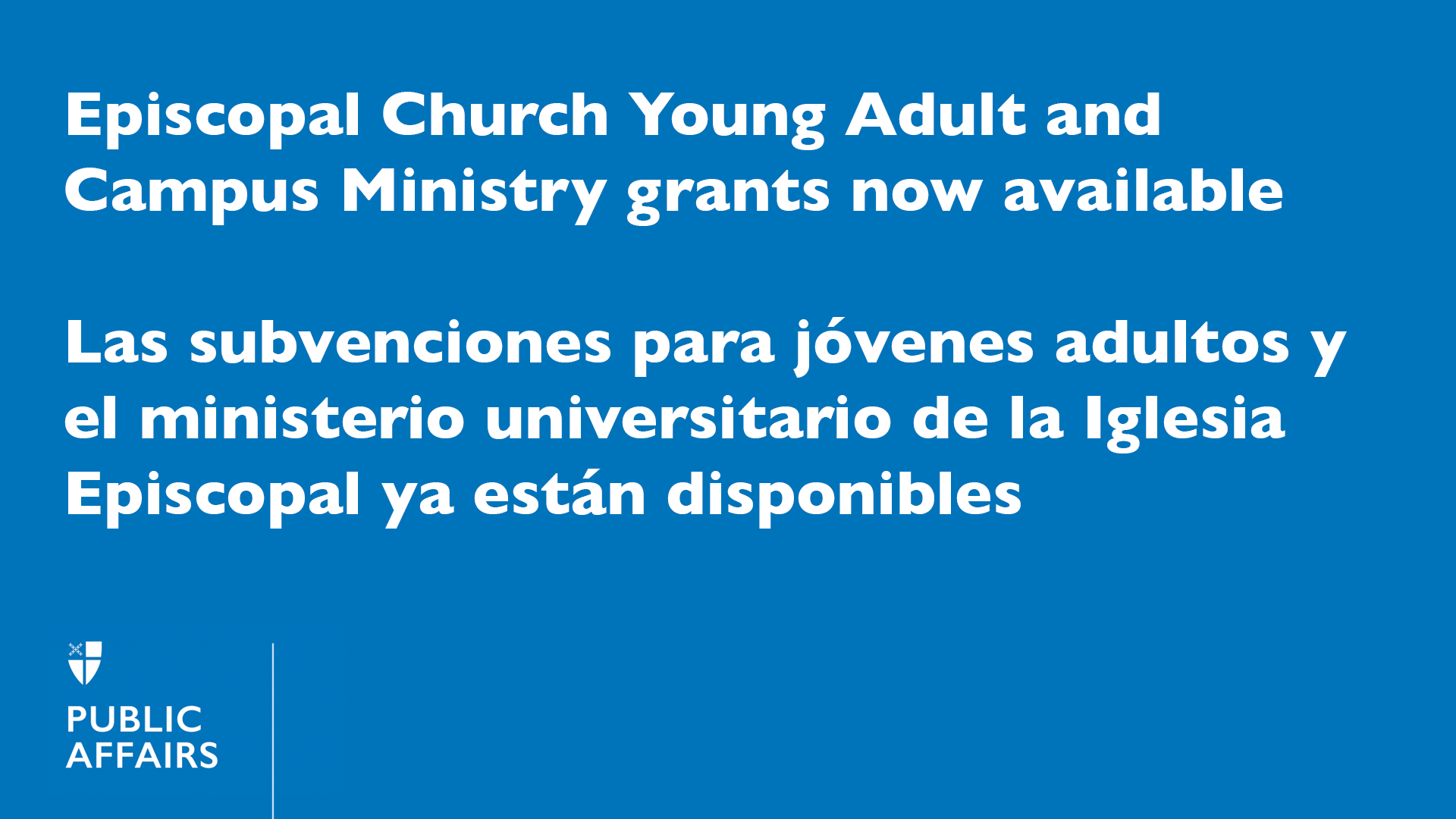 Episcopal Church Young Adult and Campus Ministry grants now available ...