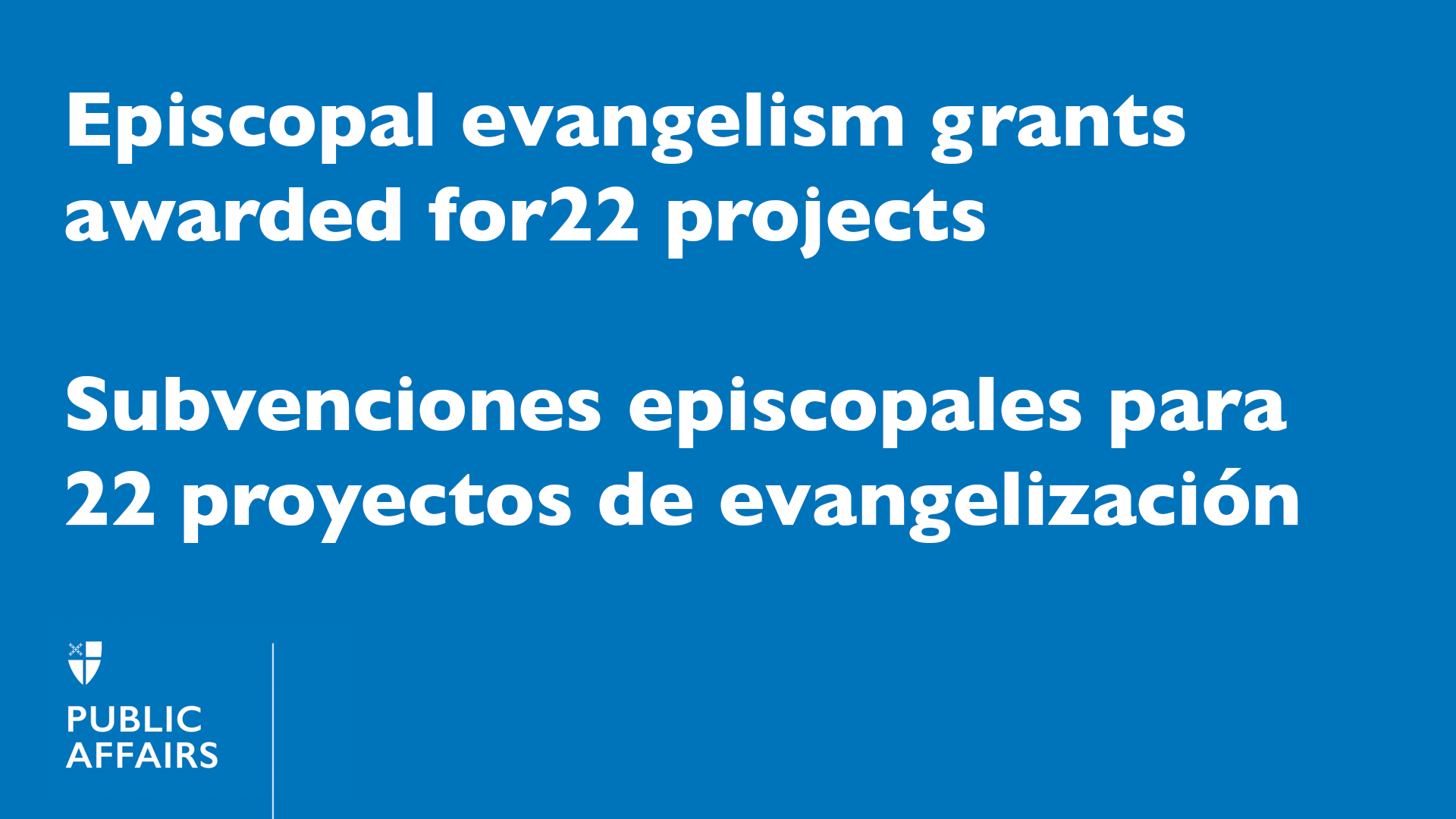 Episcopal evangelism grants awarded for 22 projects – The Episcopal Church