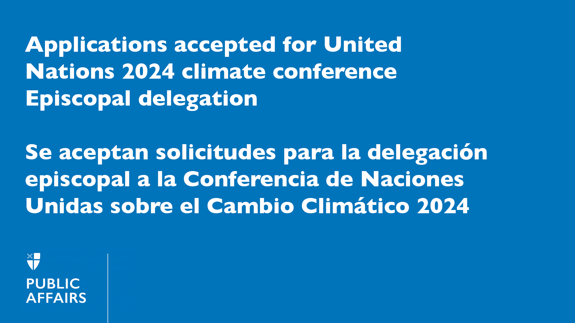 Applications accepted for United Nations 2024 climate conference ...