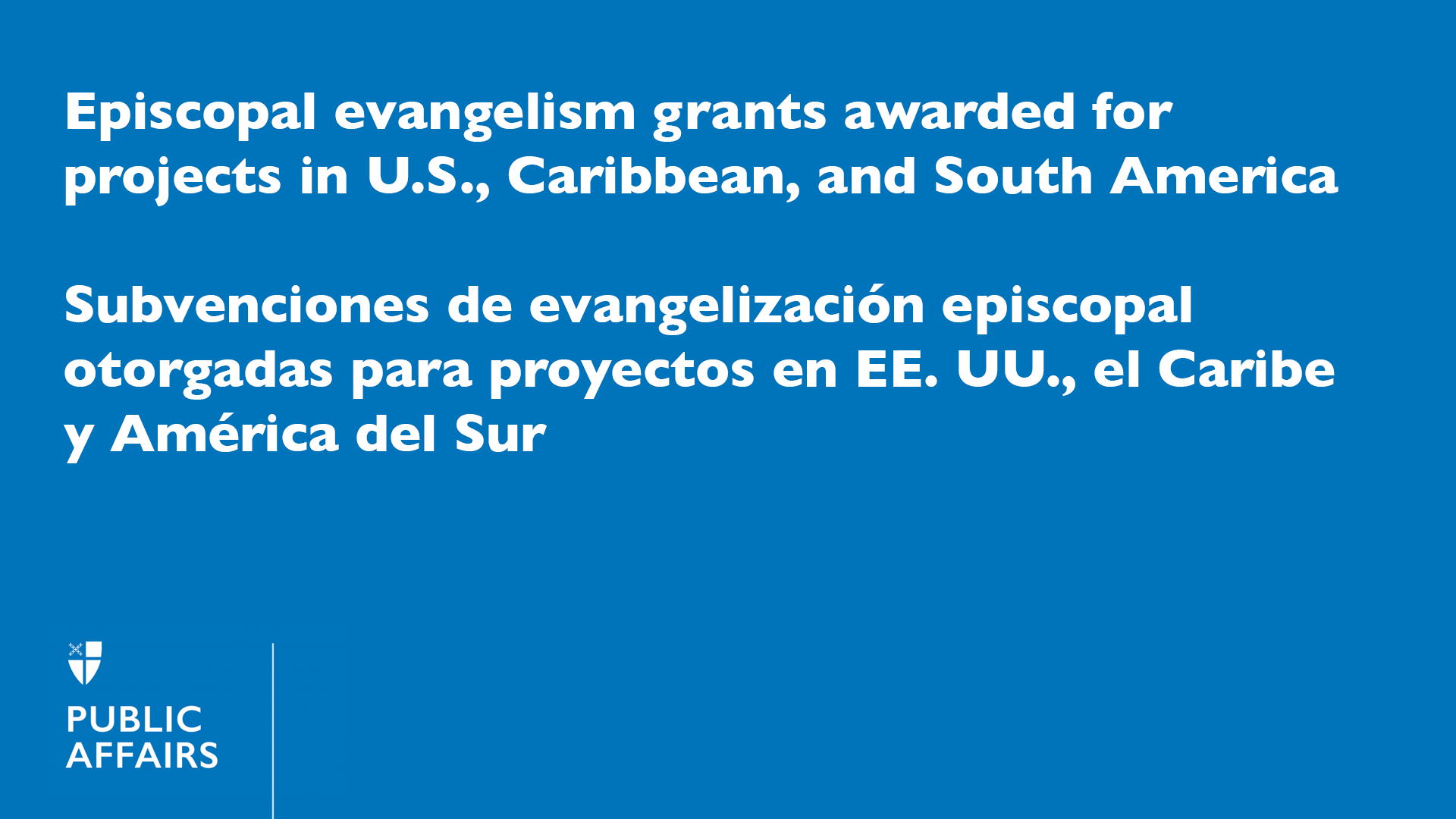 Episcopal evangelism grants awarded for projects in U.S., Caribbean ...